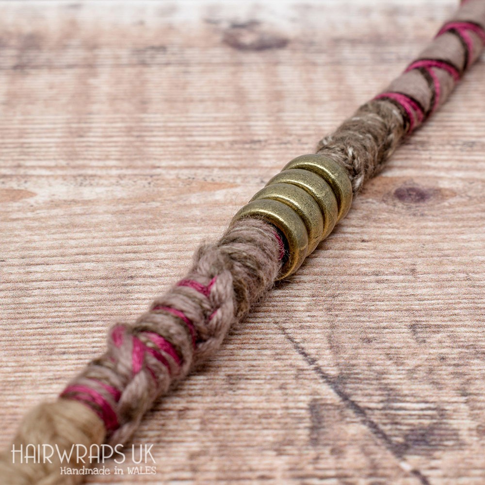 Buy Natural Plum Dreadlock Wraps | Hairwraps U.K.